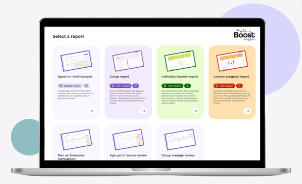 Boost Insights | Free Assessment Reporting and Data Analysis | Hachette Learning